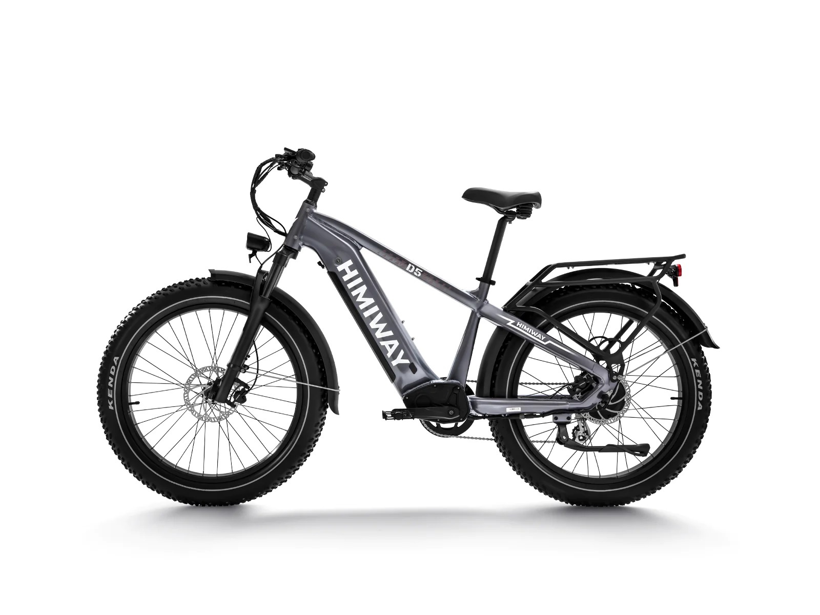 HIMIWAY Zebra D5 Premium All-Terrain Electric Fat Bike - Metallic Dark ...